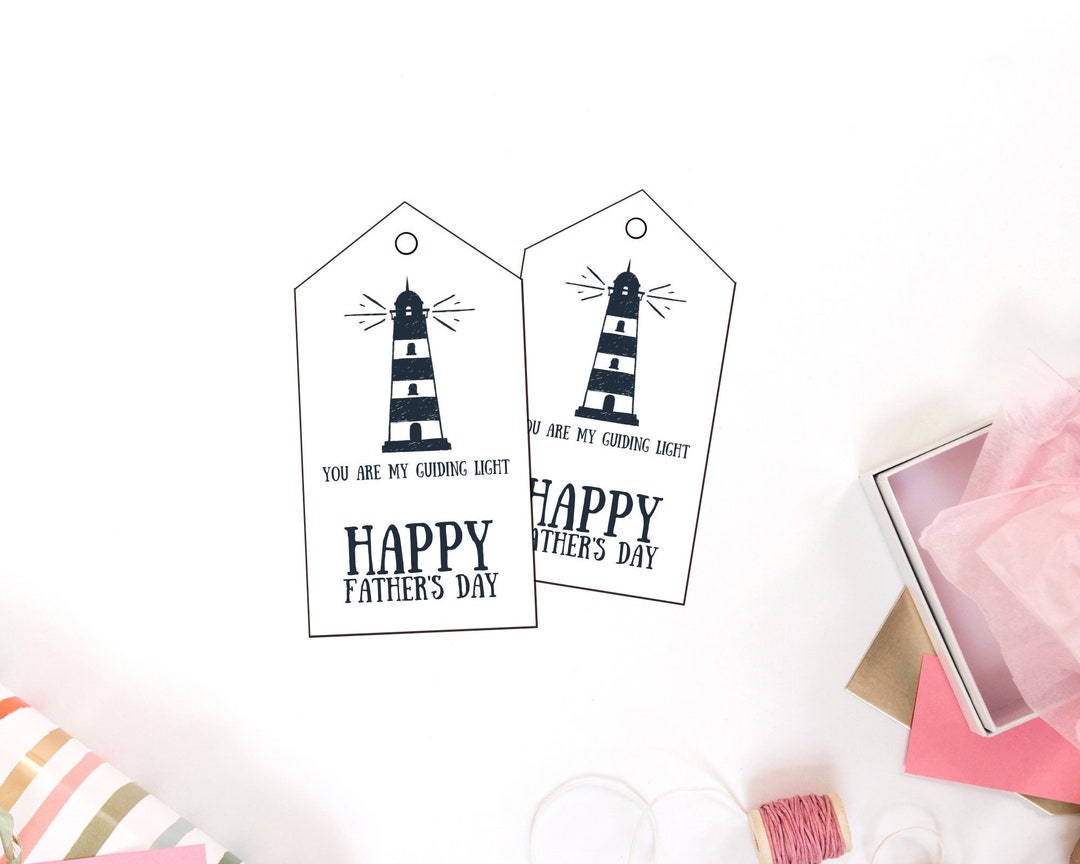 Fun Father's Day Printable Gift Tags, Modern Father's Day Printable ...
