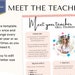 Meet the Teacher Template Canva Template Editable Template Back to ...