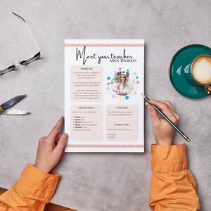 Meet the Teacher Template Canva Template Editable Template Back to ...