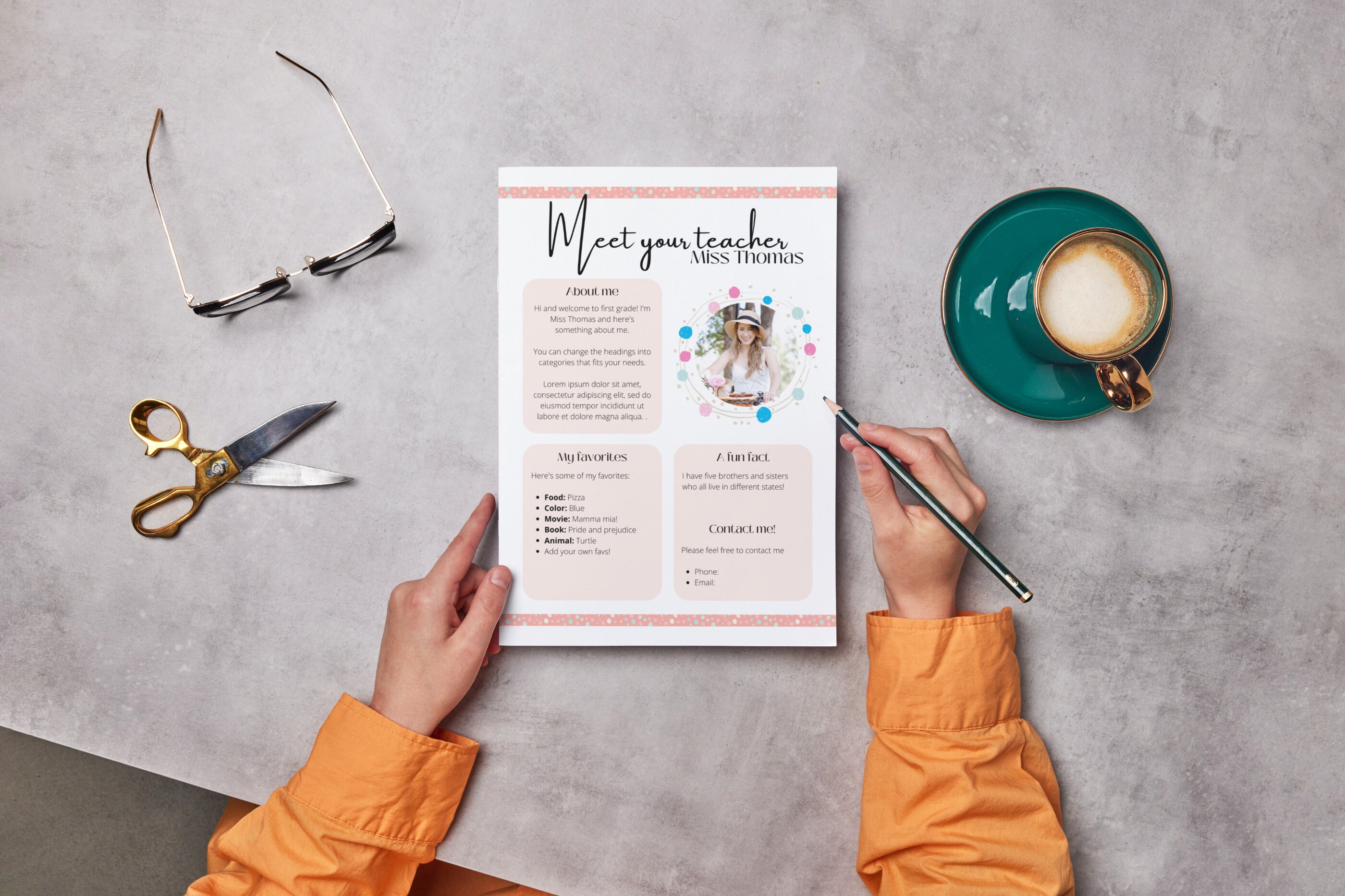 Meet the Teacher Template Canva Template Editable Template Back to ...