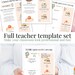 Teacher Bundle Canva Templates With Meet the Teacher, Substitute Note ...
