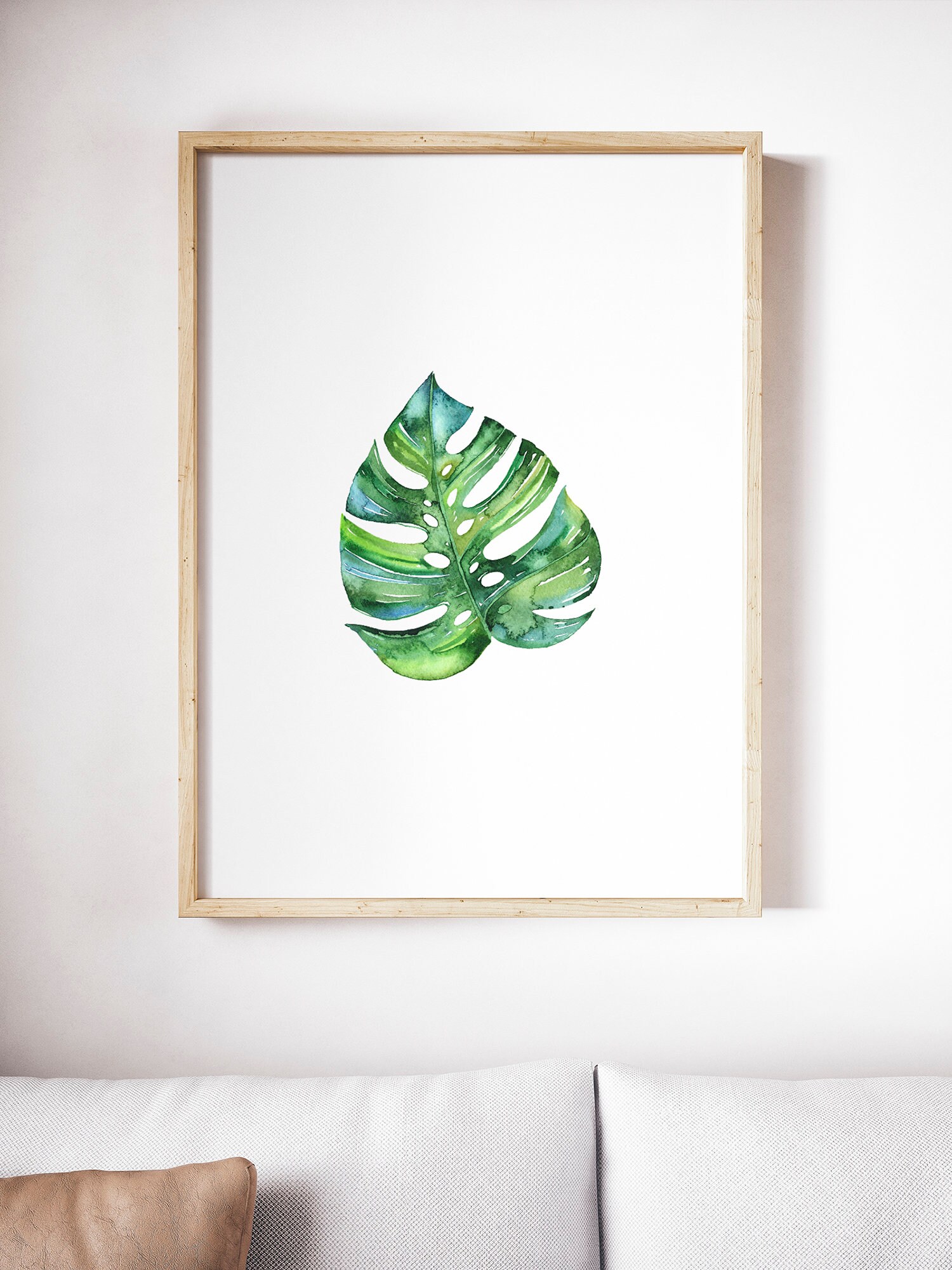 Monstera Printable Wall Art, Botanical Print Home Decor, Minimalist ...