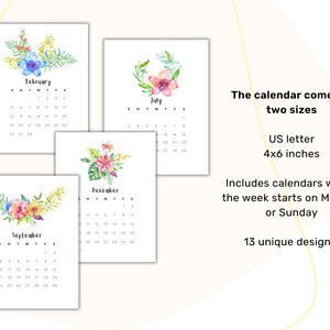 Printable 2024 Desk Calendar Monstera Boho Printable Monthly Calendar ...