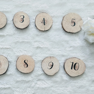 Rustic Table Numbers, Rustic Wedding Decor, Wooden Table Numbers, Table ...