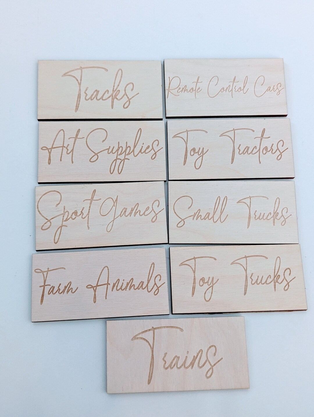 Personalised Wooden Labels, Storage Labels for Nursery, Nursery Decor ...