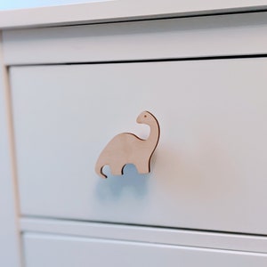 Dinosaur Drawer Handles | Dinosaur Nursery Decor, Dino Theme, Solid Oak ...