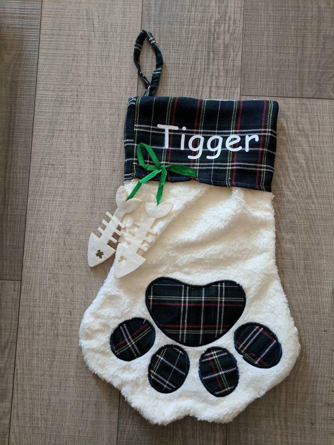 Pet Stocking, Cat Stocking, Paw Stocking, Stocking for Pet, Family ...