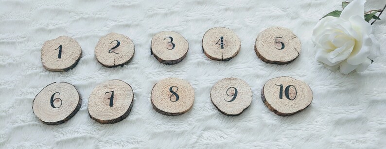 Rustic Table Numbers, Rustic Wedding Decor, Wooden Table Numbers, Table ...