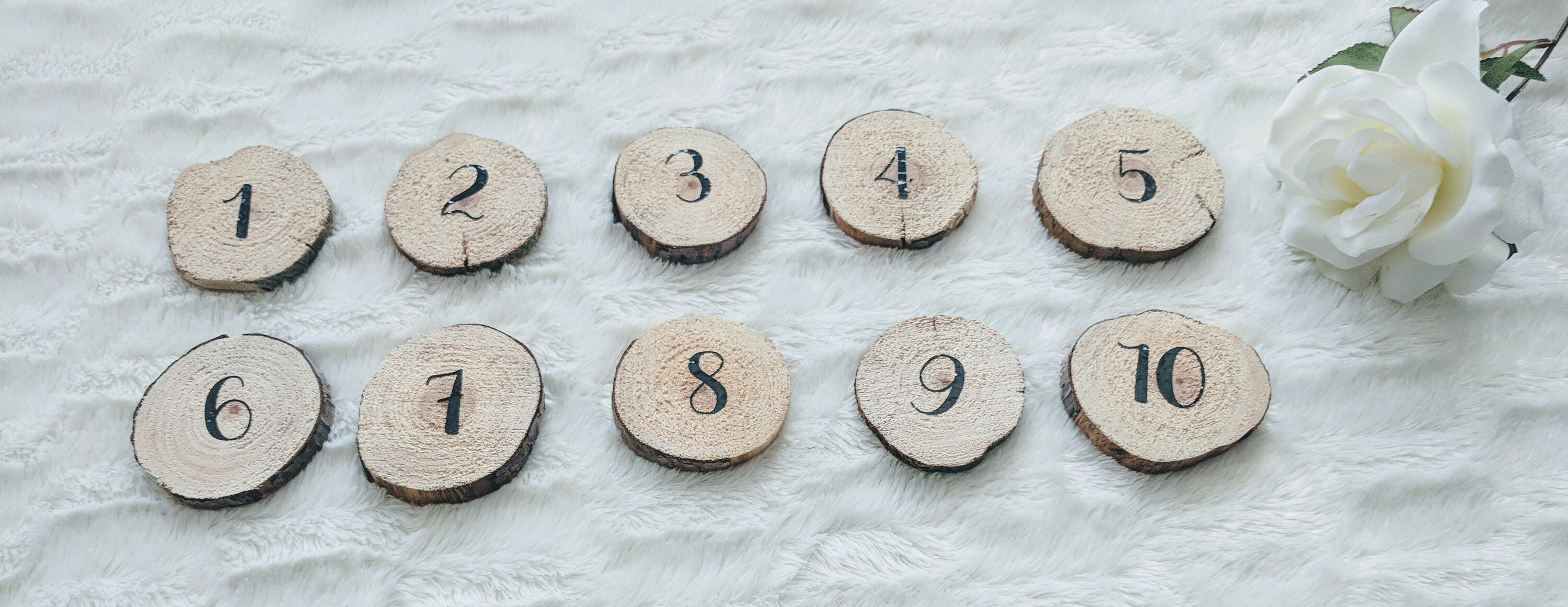 Rustic Table Numbers Rustic Wedding Decor Wooden Table | Etsy