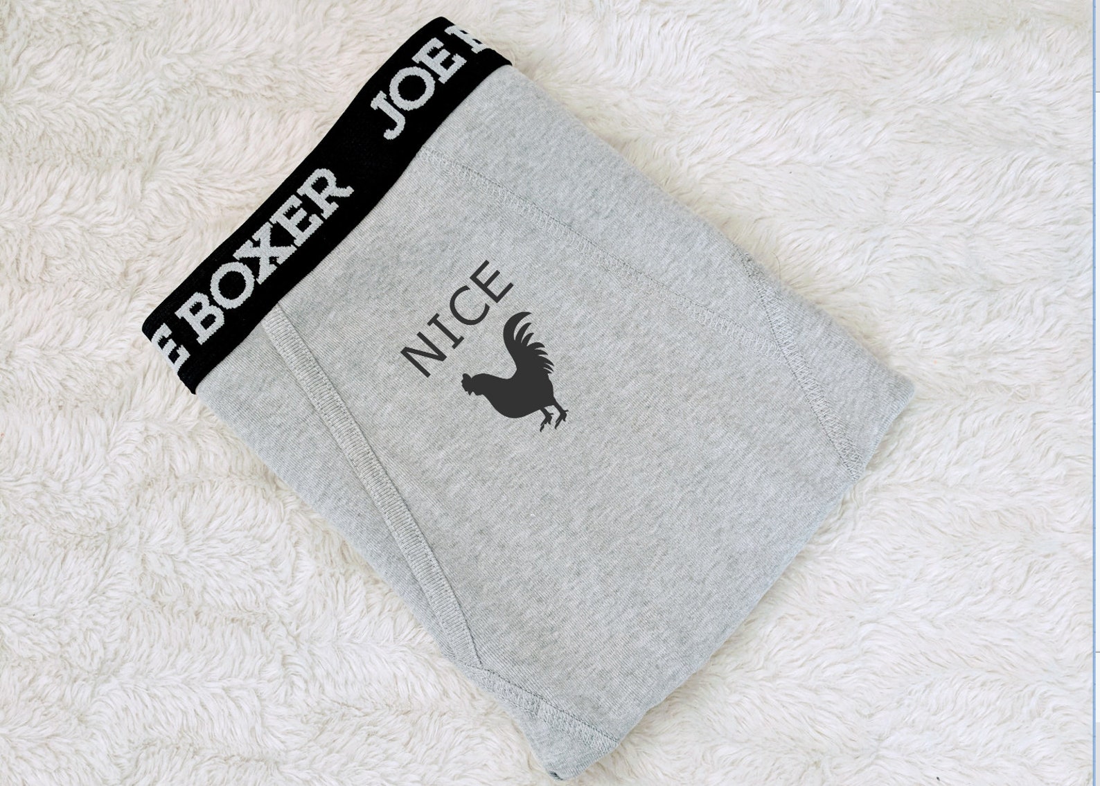 Nice Cock Boxer Brief - Valentine Gift for Him - Funny Underwear - Sexy ...