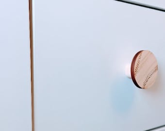 Baseball Drawer Handle - Etsy