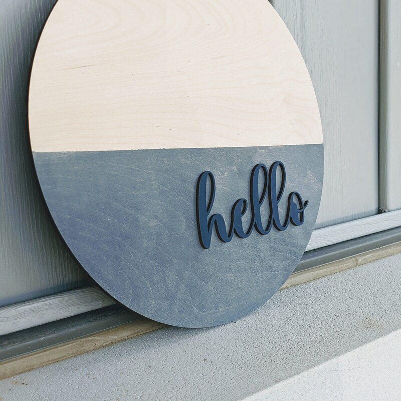 Round Front Door Signs - Etsy