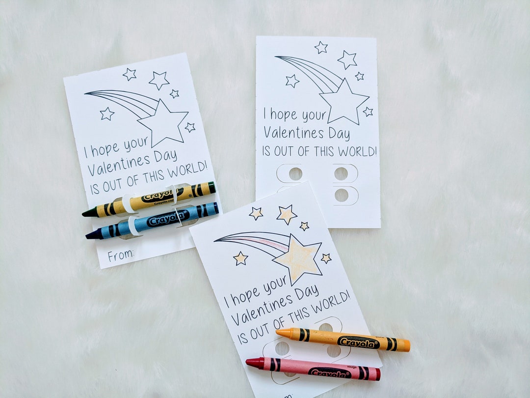 Out of This World Valentine Day Card, Classroom Cards for Vday ...