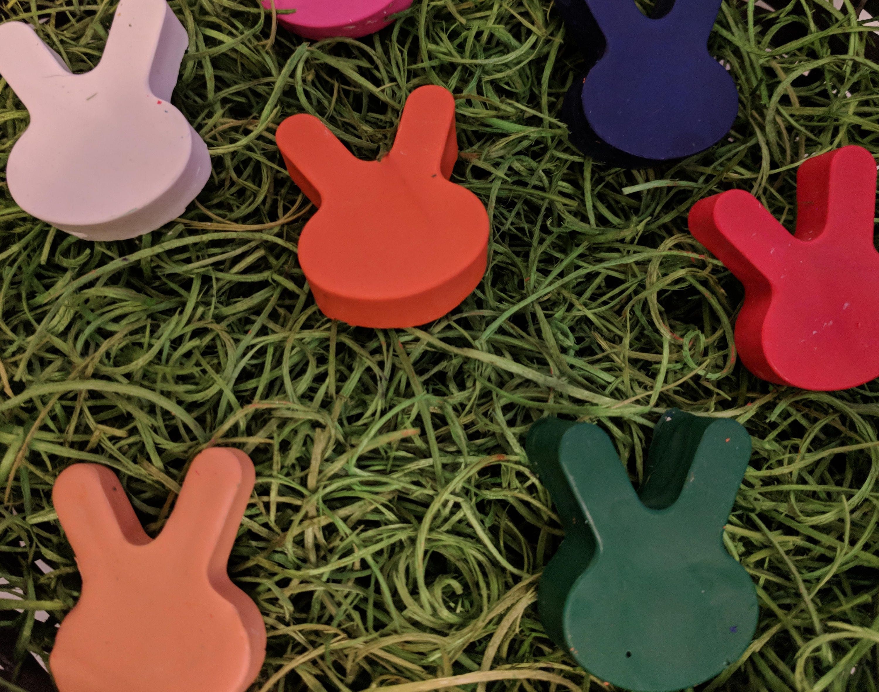 Bunny Shaped Crayons, Crayon Favors, Kids Party Favor, Easter Gift ...