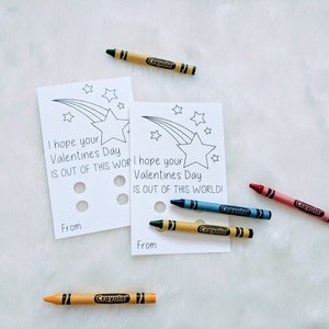 Out of This World Valentine Day Card, Classroom Cards for Vday ...