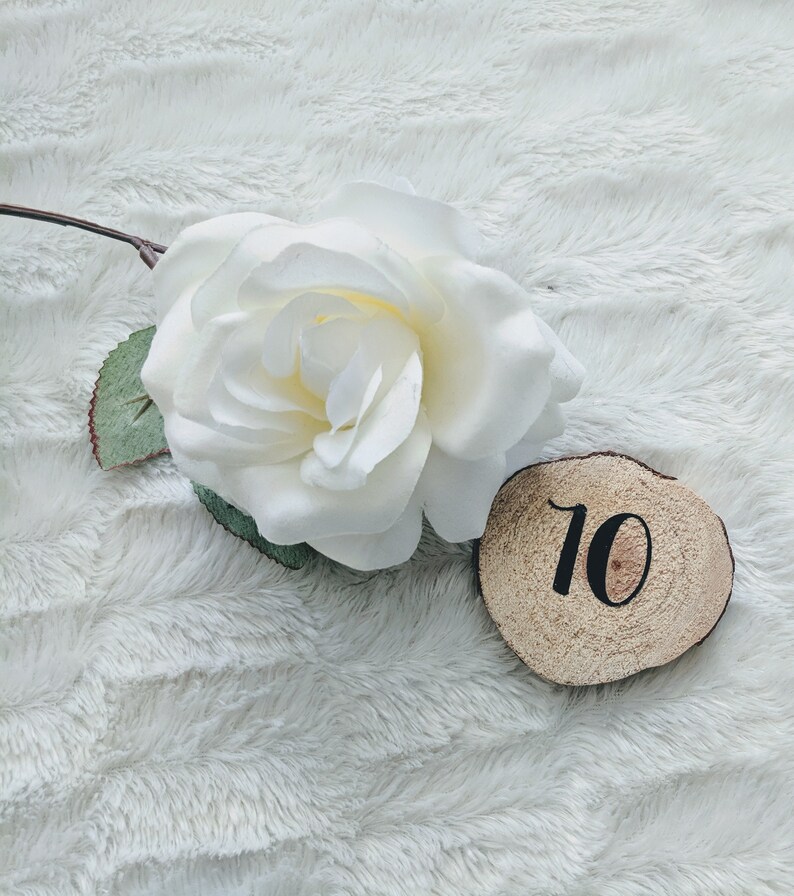 Rustic Table Numbers Rustic Wedding Decor Wooden Table - Etsy