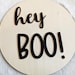 Hey Boo Wall Hanging Sign, Front Porch Halloween Sign, 3D Wood Autumn ...