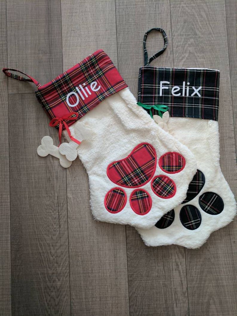 Dog Stocking Paw Stocking Stockings for Pets Stocking in | Etsy
