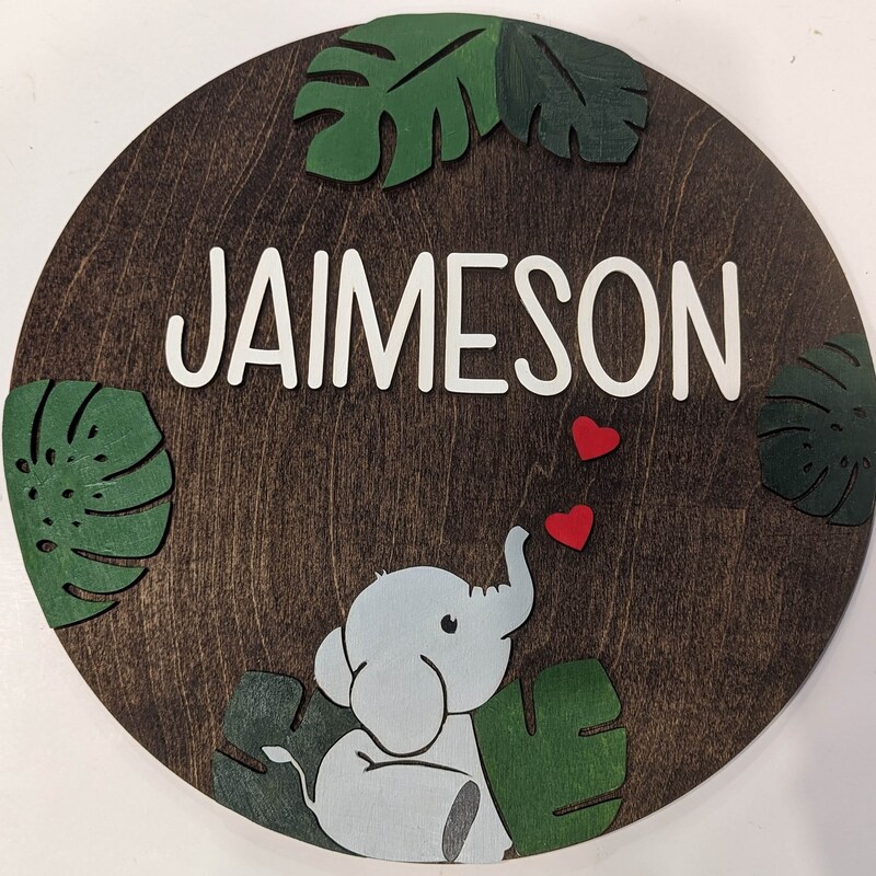 Elephant Wood Sign - Etsy