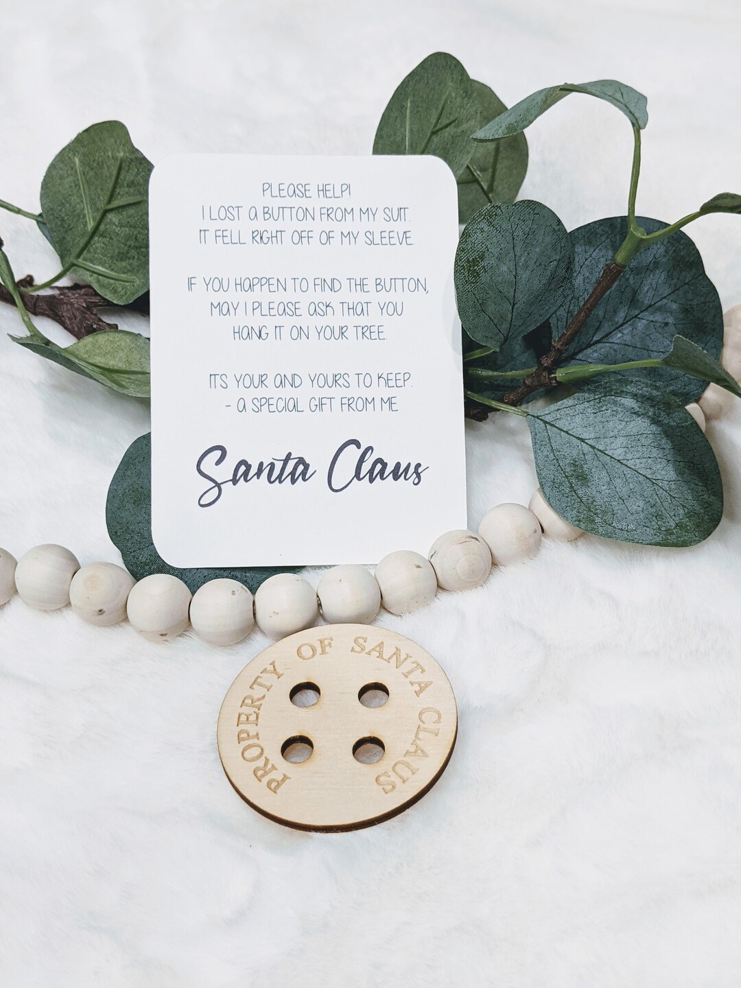 Santa Lost Button | Christmas Eve Box Filler | Christmas Magic ...