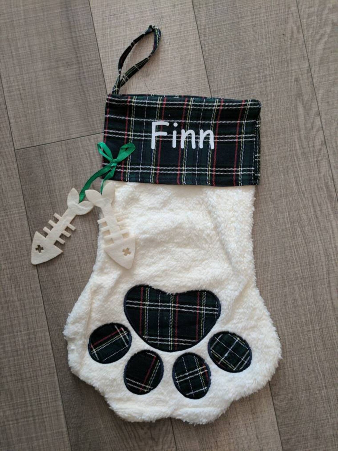 Dog Stocking, Paw Stocking, Stockings for Pets, Stocking in Shape of a ...