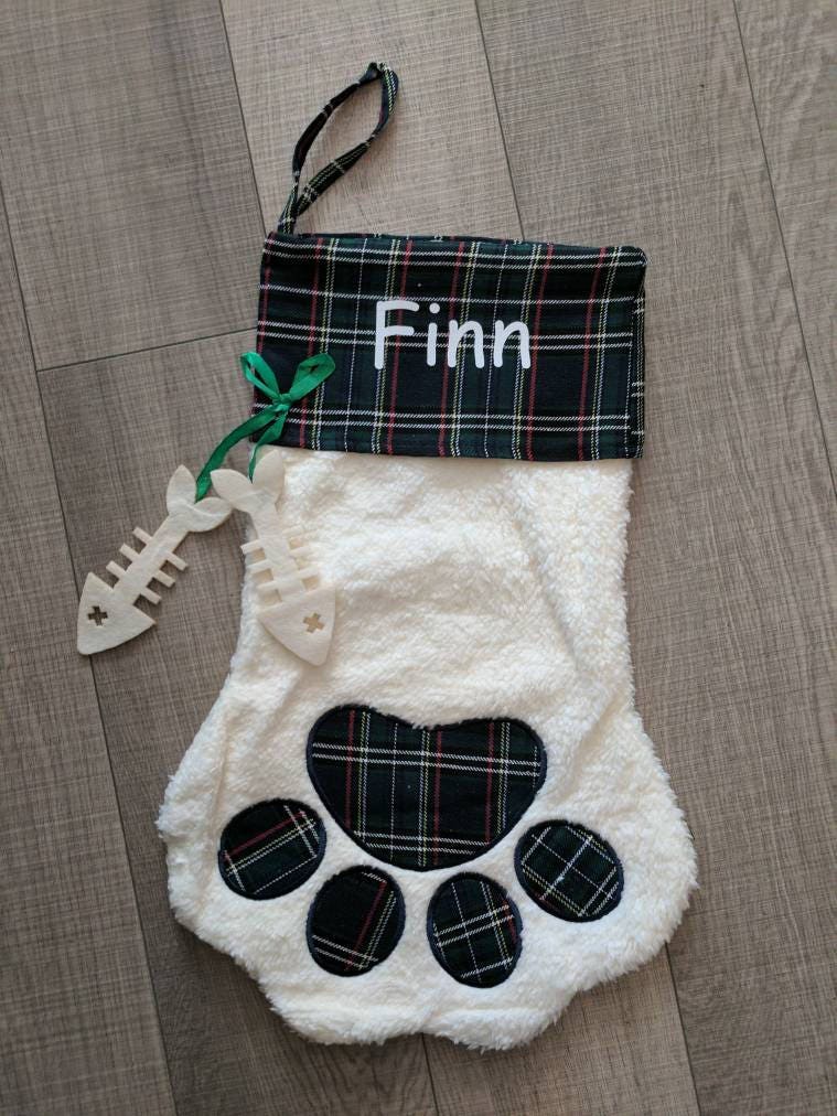 Dog Stocking Paw Stocking Stockings for Pets Stocking in - Etsy