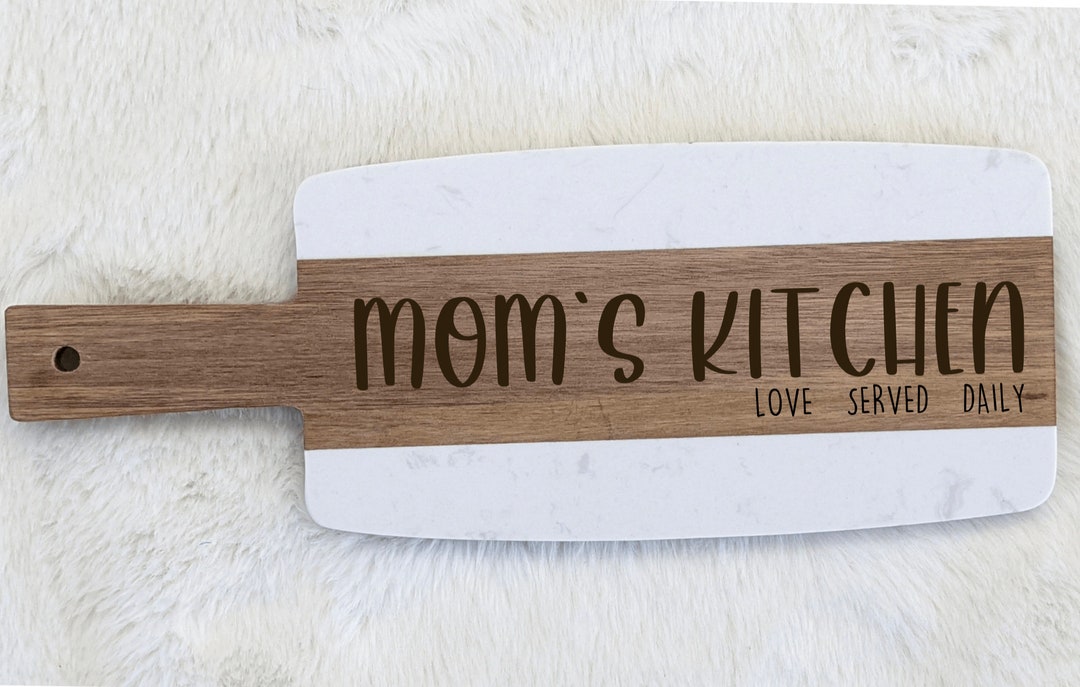 Mom's Kitchen Cutting Board, Mother's Day Gift for Mom, Chopping Board ...