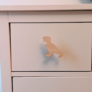 Dinosaur Drawer Handles | Dinosaur Nursery Decor, Dino Theme, Solid Oak ...