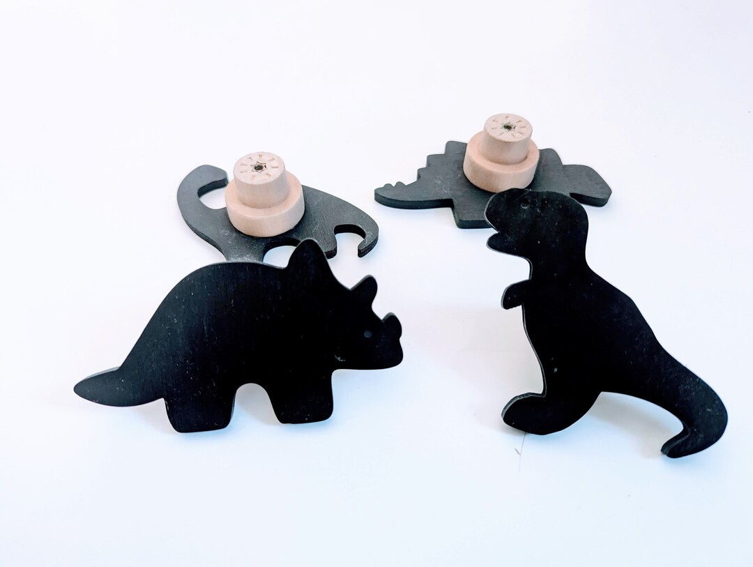 Dinosaur Drawer Handles | Dinosaur Nursery Decor | Dino Theme | Wood ...