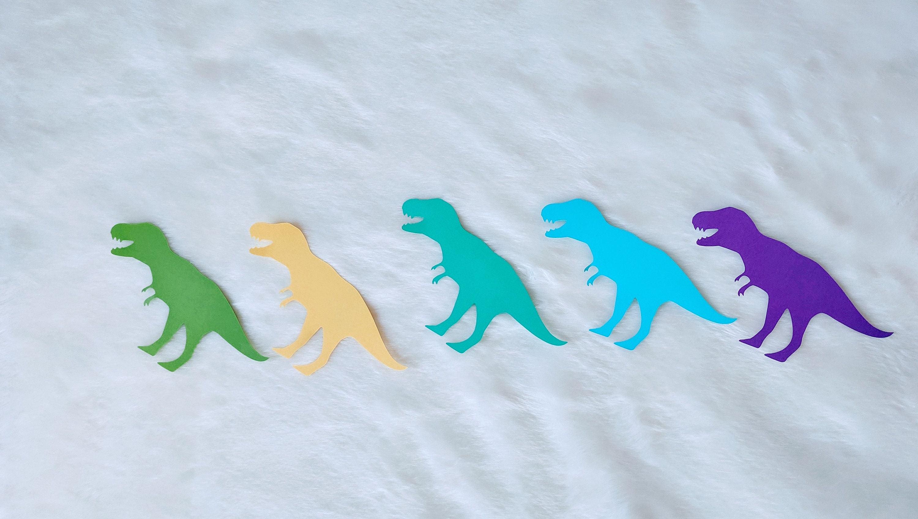 Dinosaur Birthday Party T-rex Cut Out t-rex Cutouts Set - Etsy