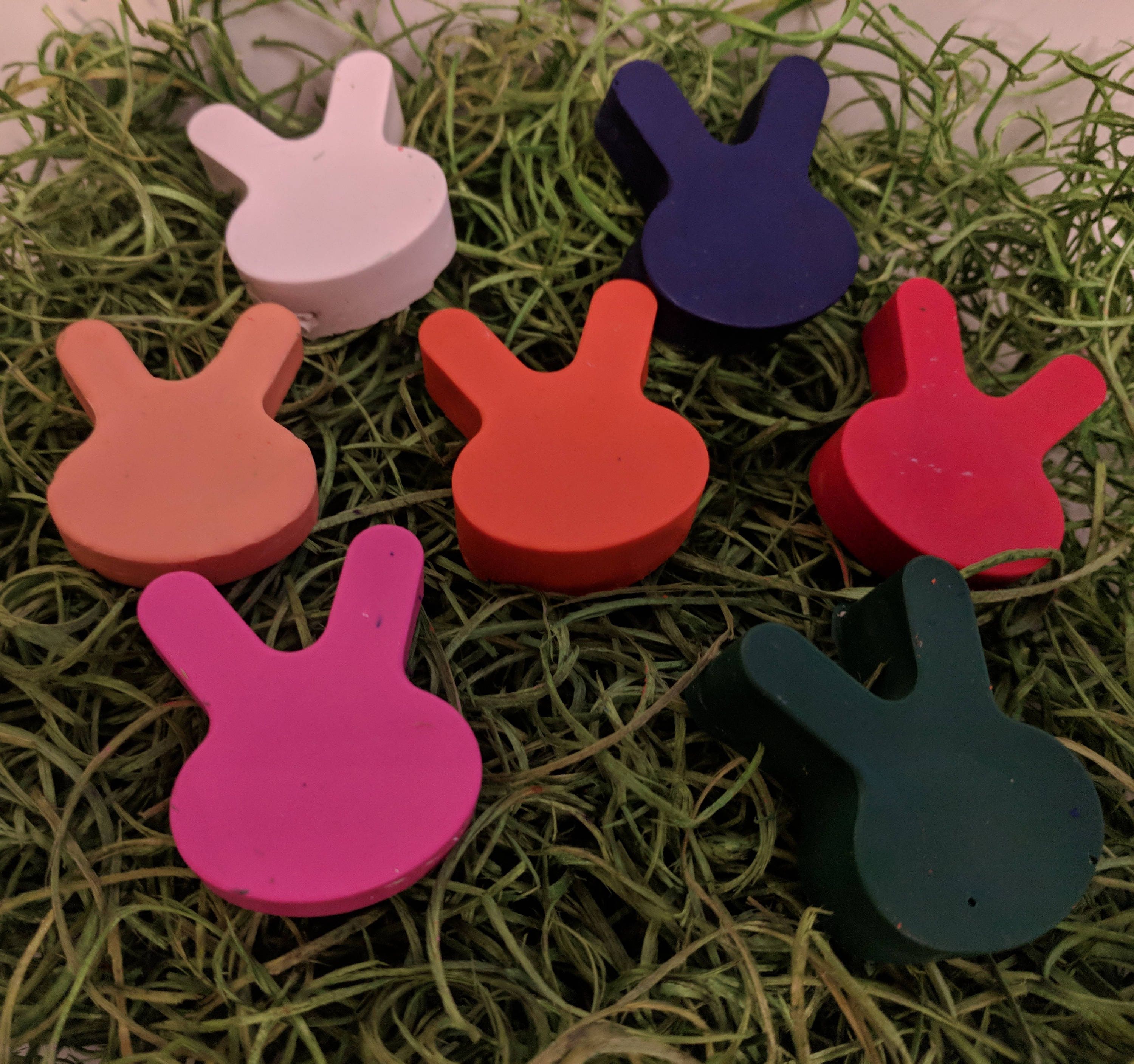 Bunny Shaped Crayons, Crayon Favors, Kids Party Favor, Easter Gift ...