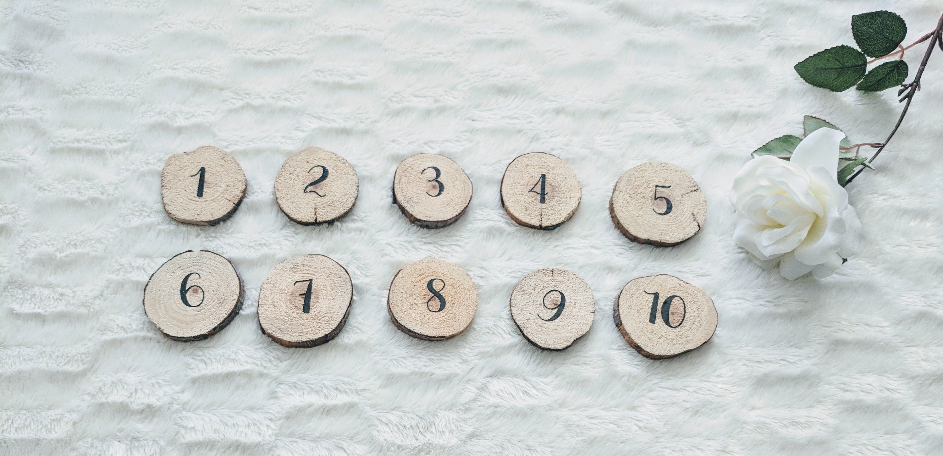 Rustic Table Numbers Rustic Wedding Decor Wooden Table | Etsy