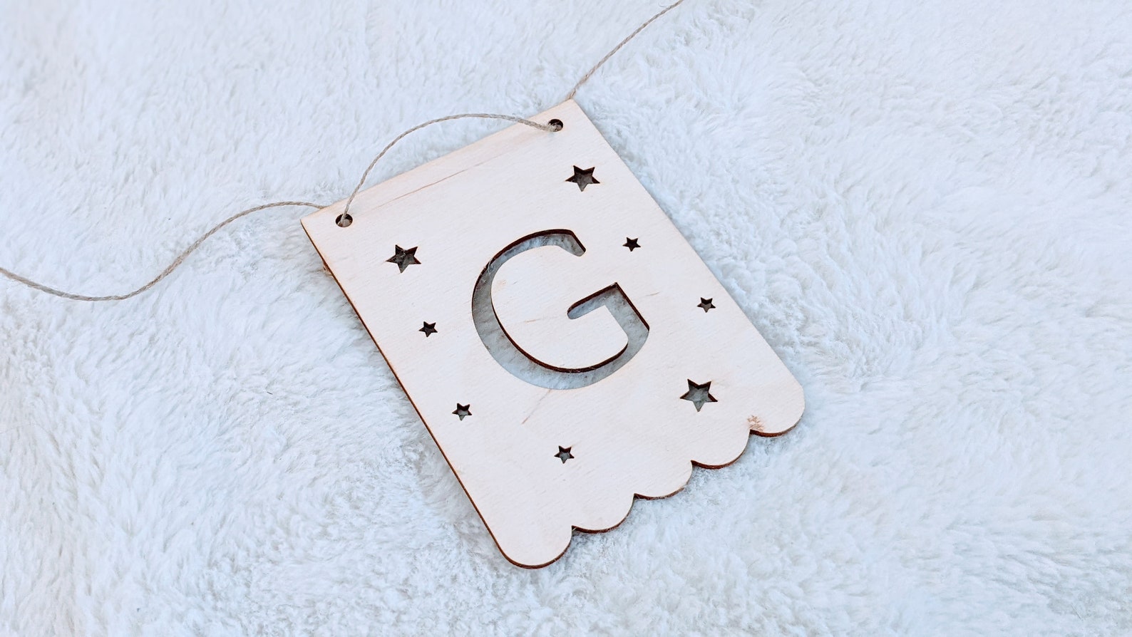 Initial Banner Garland Wooden Alphabet Bunting Banner - Etsy