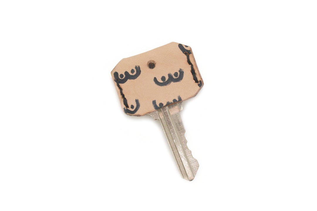 Boob Key Topper, Leather Key Topper, Leather Key Cap - Etsy