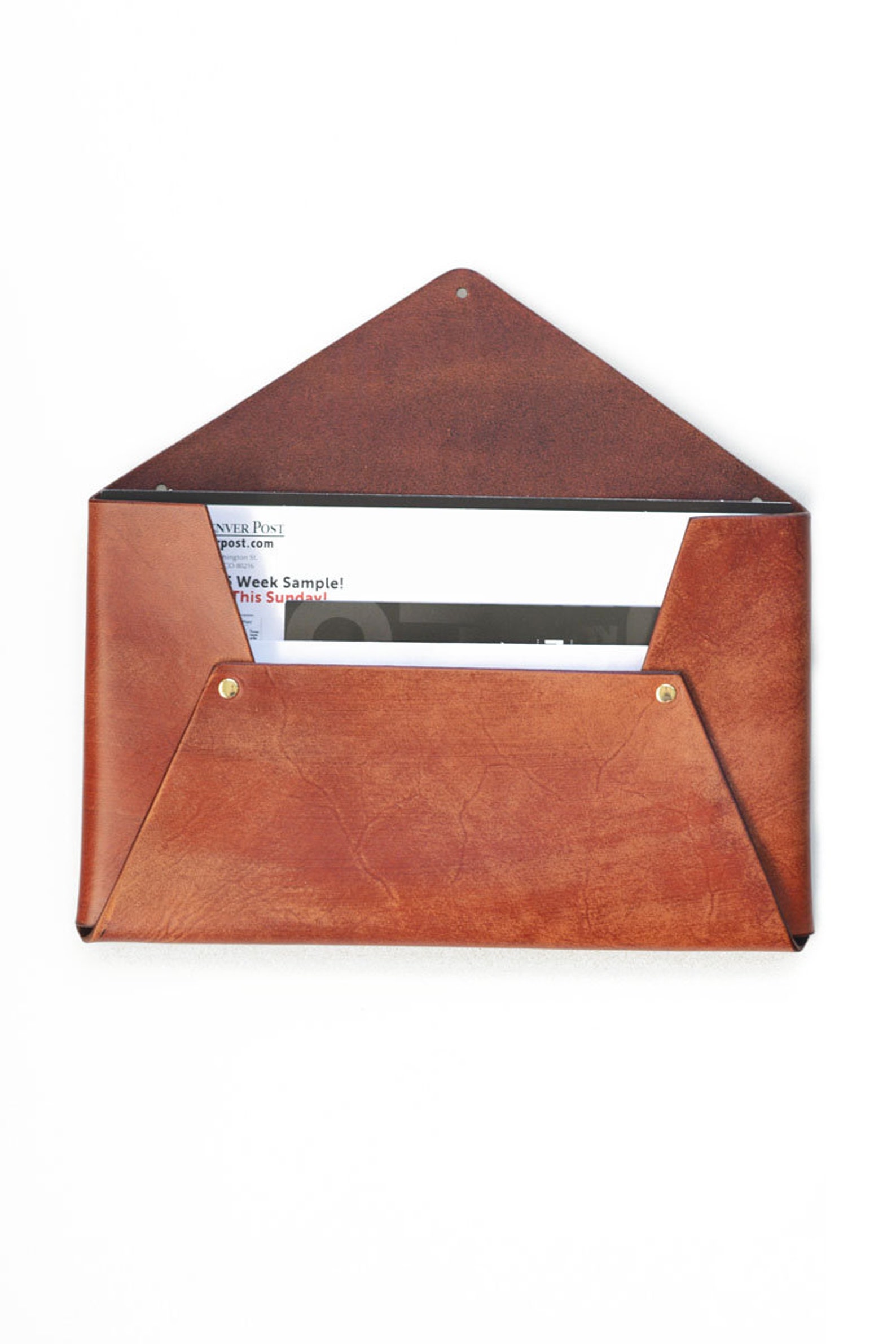 Leather Wall Envelope Mail Pocket Leather Wall Pocket - Etsy