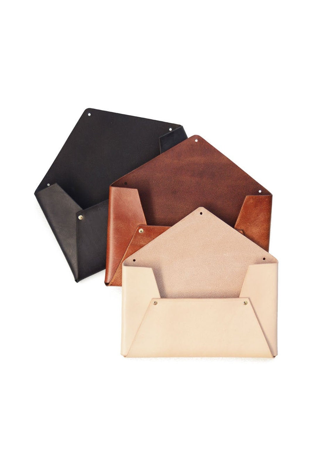 Leather Wall Envelope | Mail Pocket | Leather Wall Pocket | Leather ...