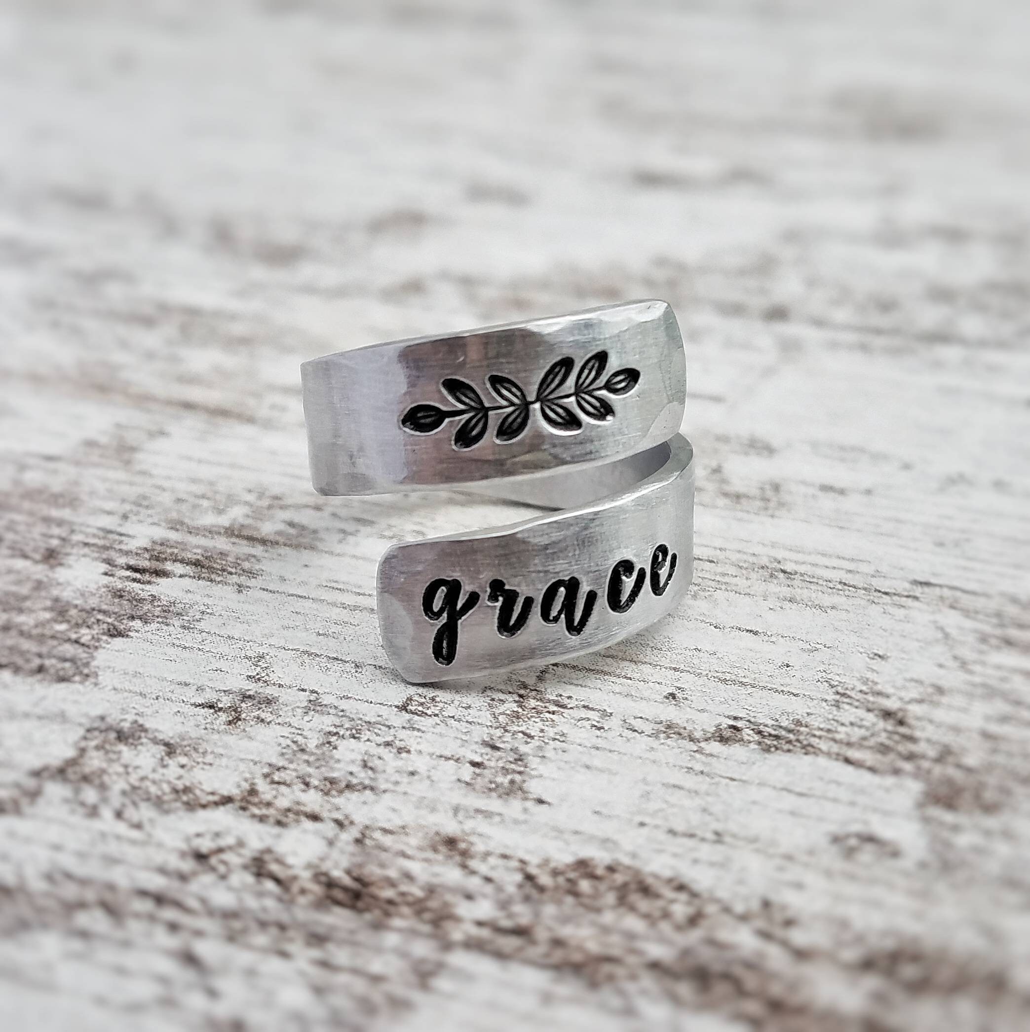 Grace Wrap Ring Grace Upon Grace Jesus Ring Religious - Etsy