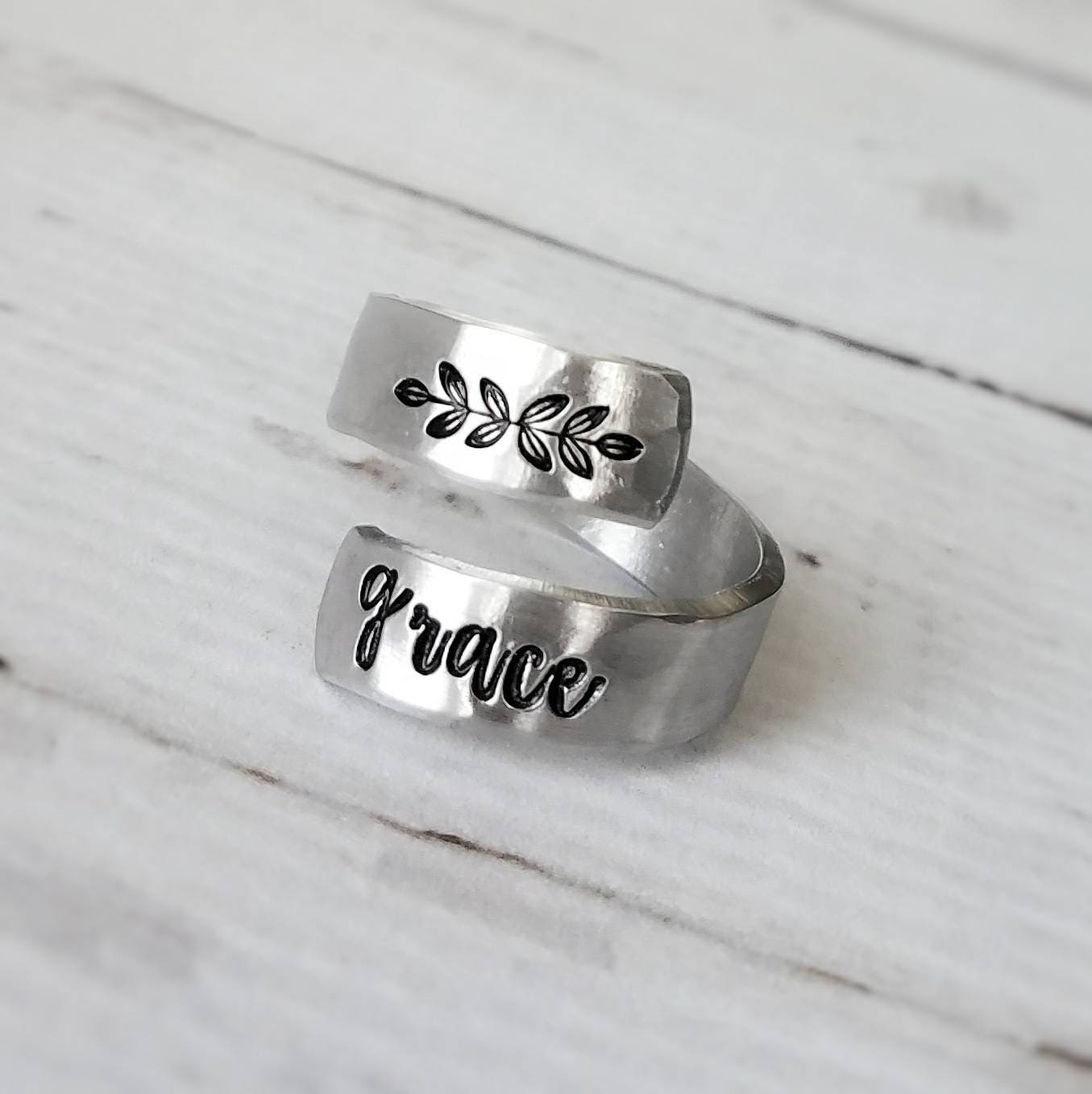 Grace Wrap Ring Grace Upon Grace Jesus Ring Religious - Etsy