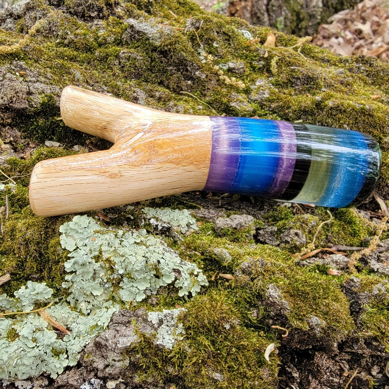 White Oak Natural Fork Slingshot With Casting Resin Handle - Etsy