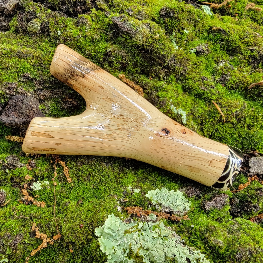 White Oak Natural Fork Slingshot/catapult With Resin and Pistachio ...