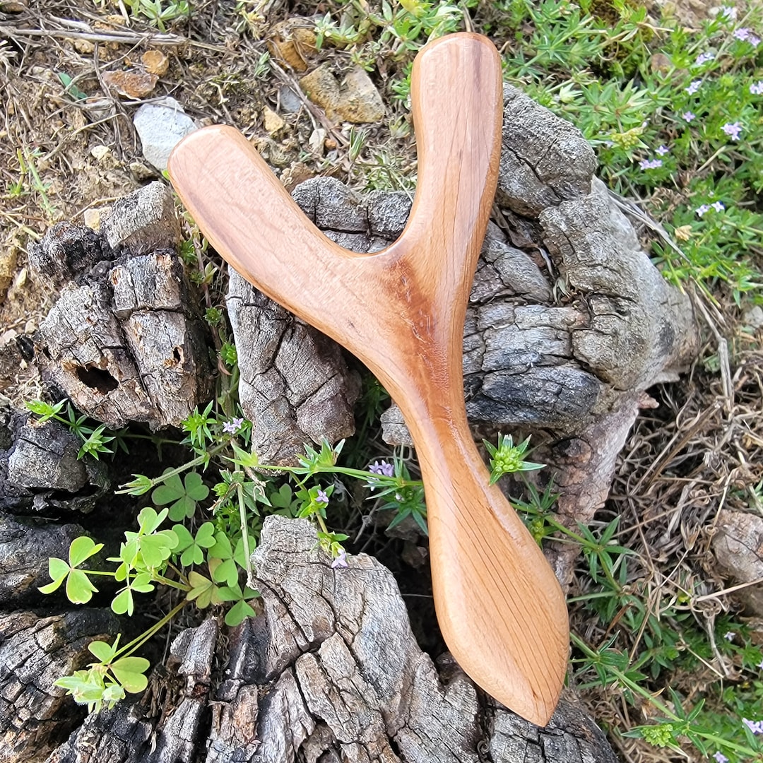 Beech Natural Fork Slingshot With Resin and Deadwood Palm Swell - Etsy