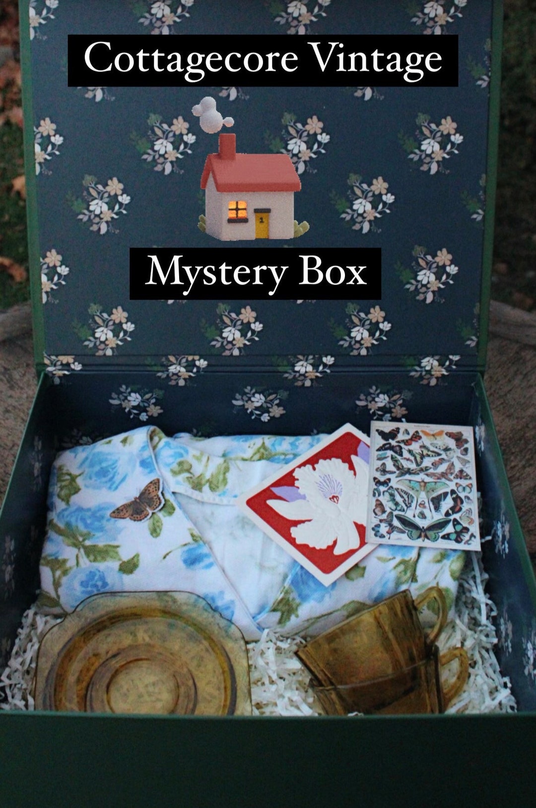 Cottagecore Vintage Mystery Box | Cottagecore Decor | Cottagecore Dress ...