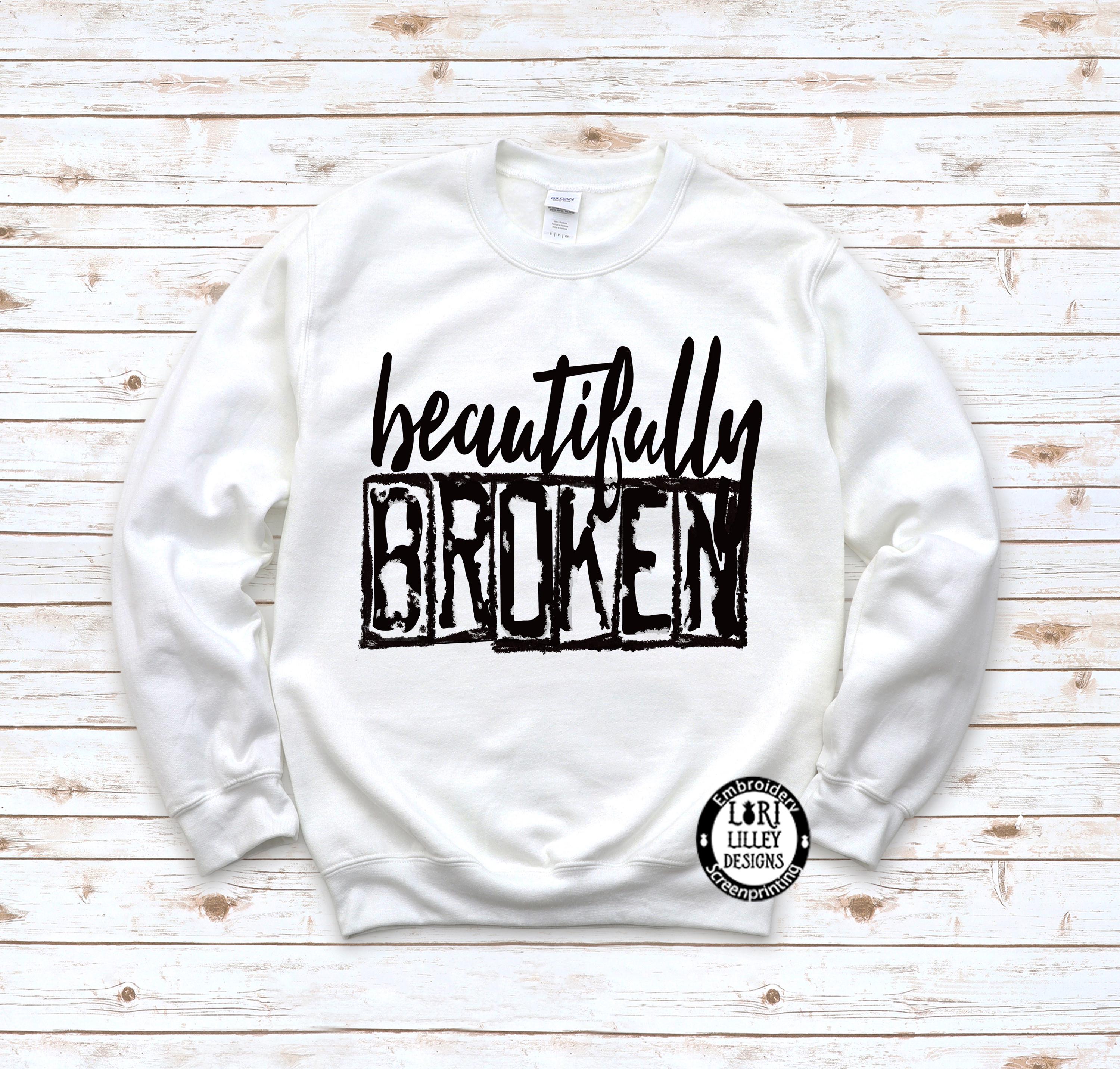 Beautifully Broken PNG Digital Design - Etsy
