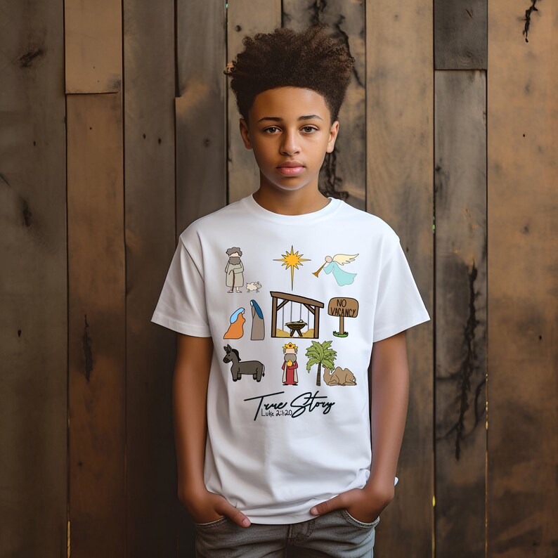 Christmas True Story Manger Scene PNG Sublimation - Etsy