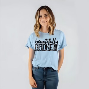 Beautifully Broken PNG Digital Design - Etsy