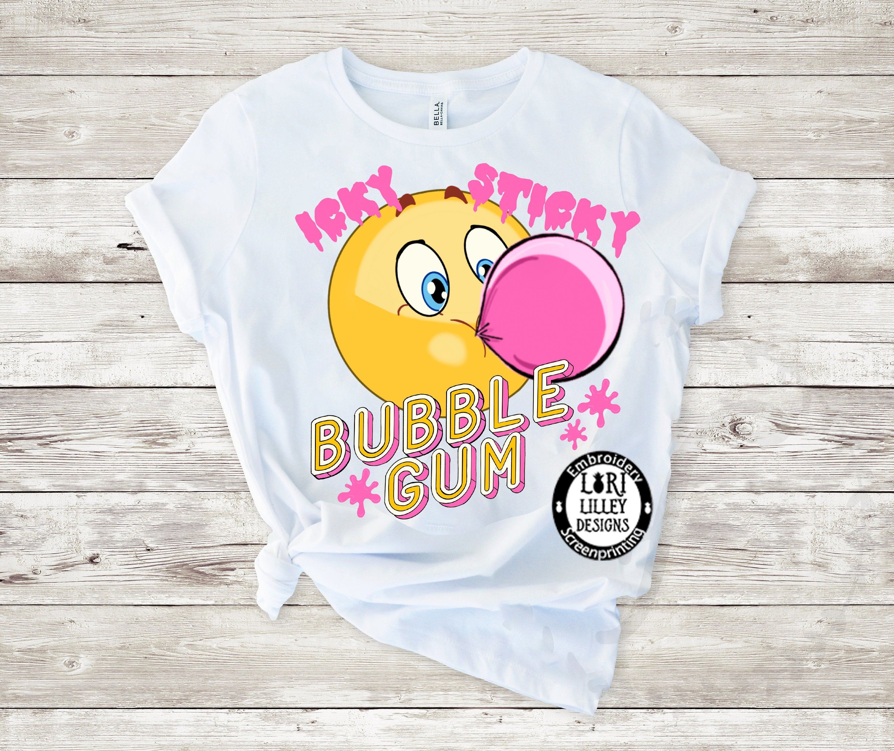 Icky Sticky Bubble Gum PNG Sublimation Digital Download - Etsy