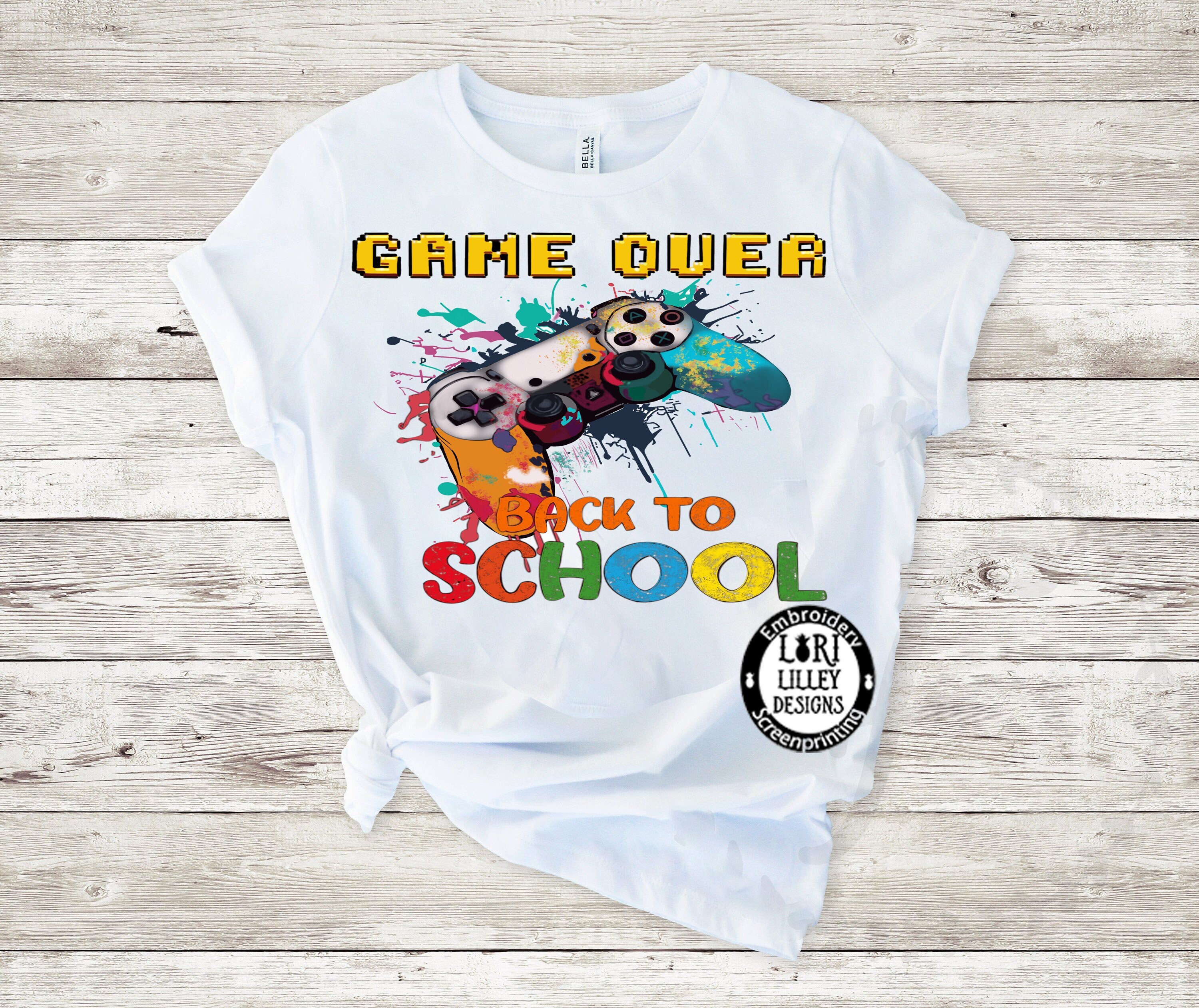 Game Over Back to School PNG Sublimation Digital Download File - Etsy