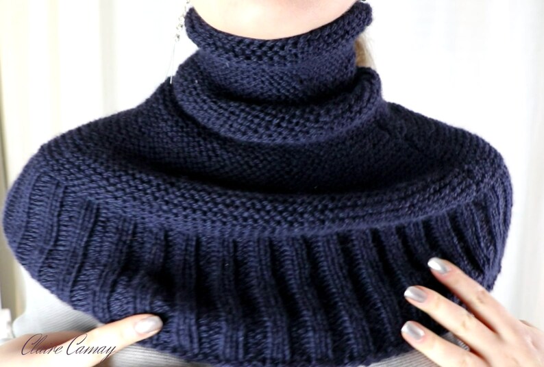 Snood and Shoulder Cover Knitting Tutorial With Circular Needles - Etsy