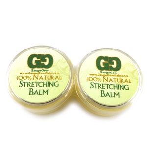 Twin Pack Ear Stretching Balm (2 Jars) Gauge Gear 10ml Piercing ...