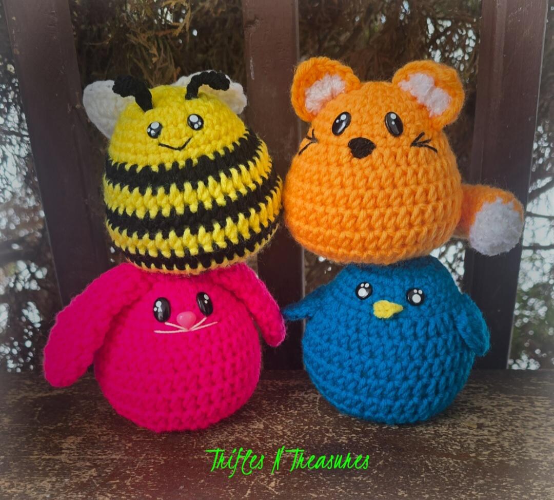 Fat Cat and Friends Crochet Pattern-pdf Download - Etsy